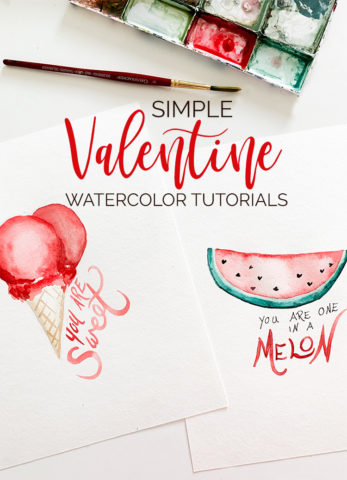 Valentine Watercolor Tutorials – Kori Clark