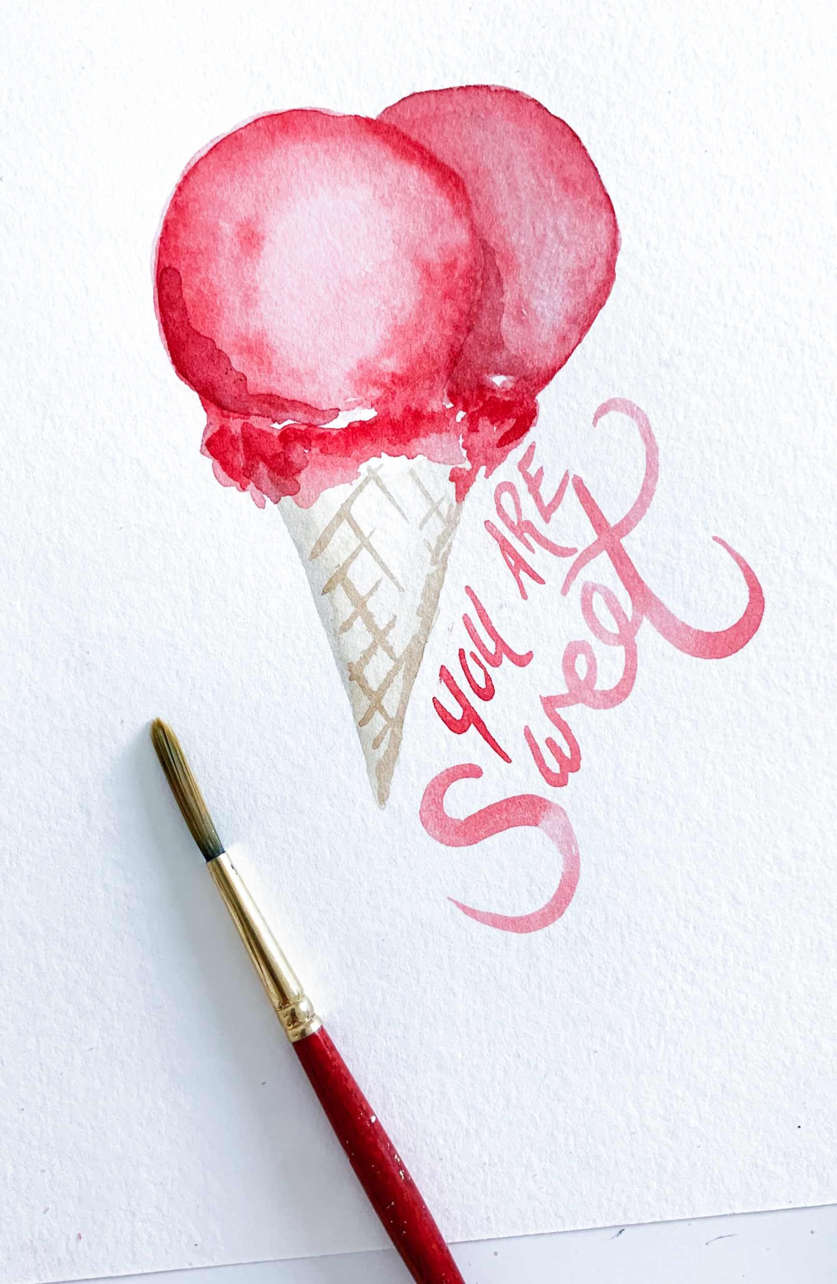 Valentine Watercolor Tutorials – Kori Clark