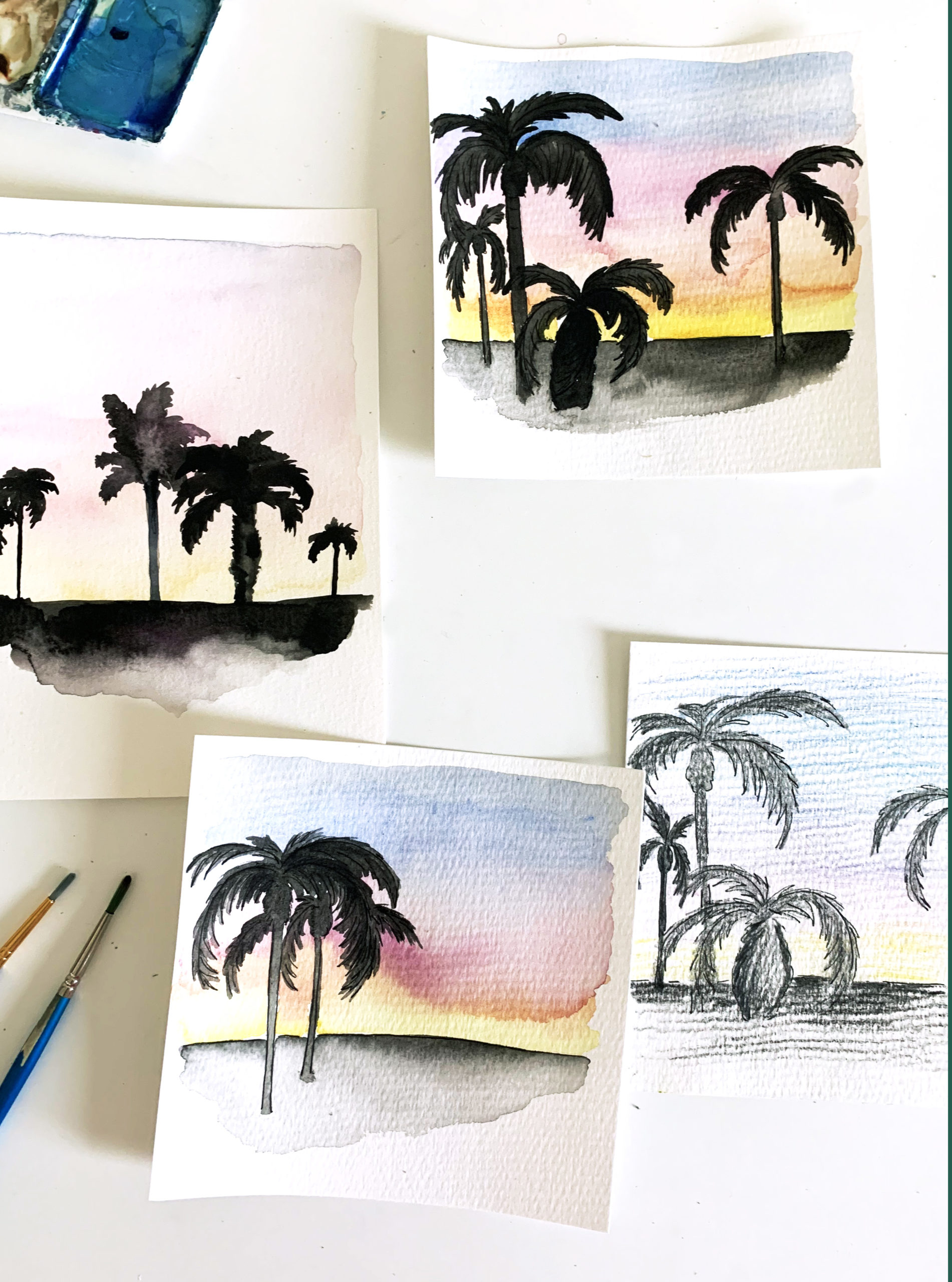 Palm Trees Step by Step Tutorial – Kori Clark
